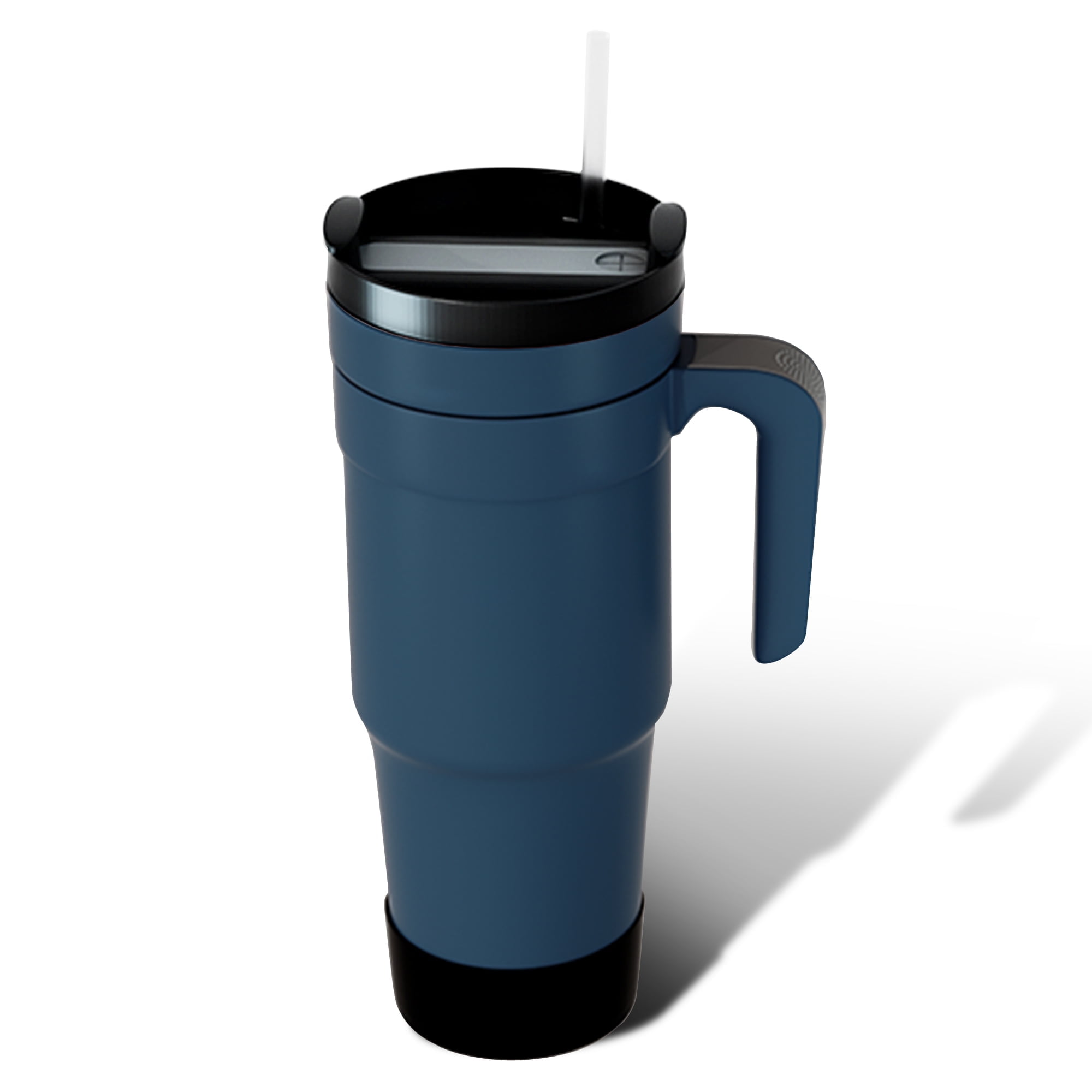 40 oz Stainless Steel Travel Cooler Mug, Leak Proof Lid With Straw ...