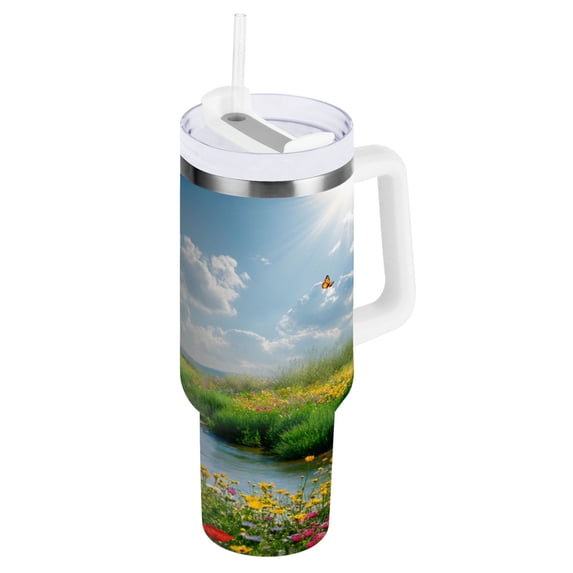 40 oz Stainless Steel Tumbler Vacuum Insulated Leak Proof Stainless ...
