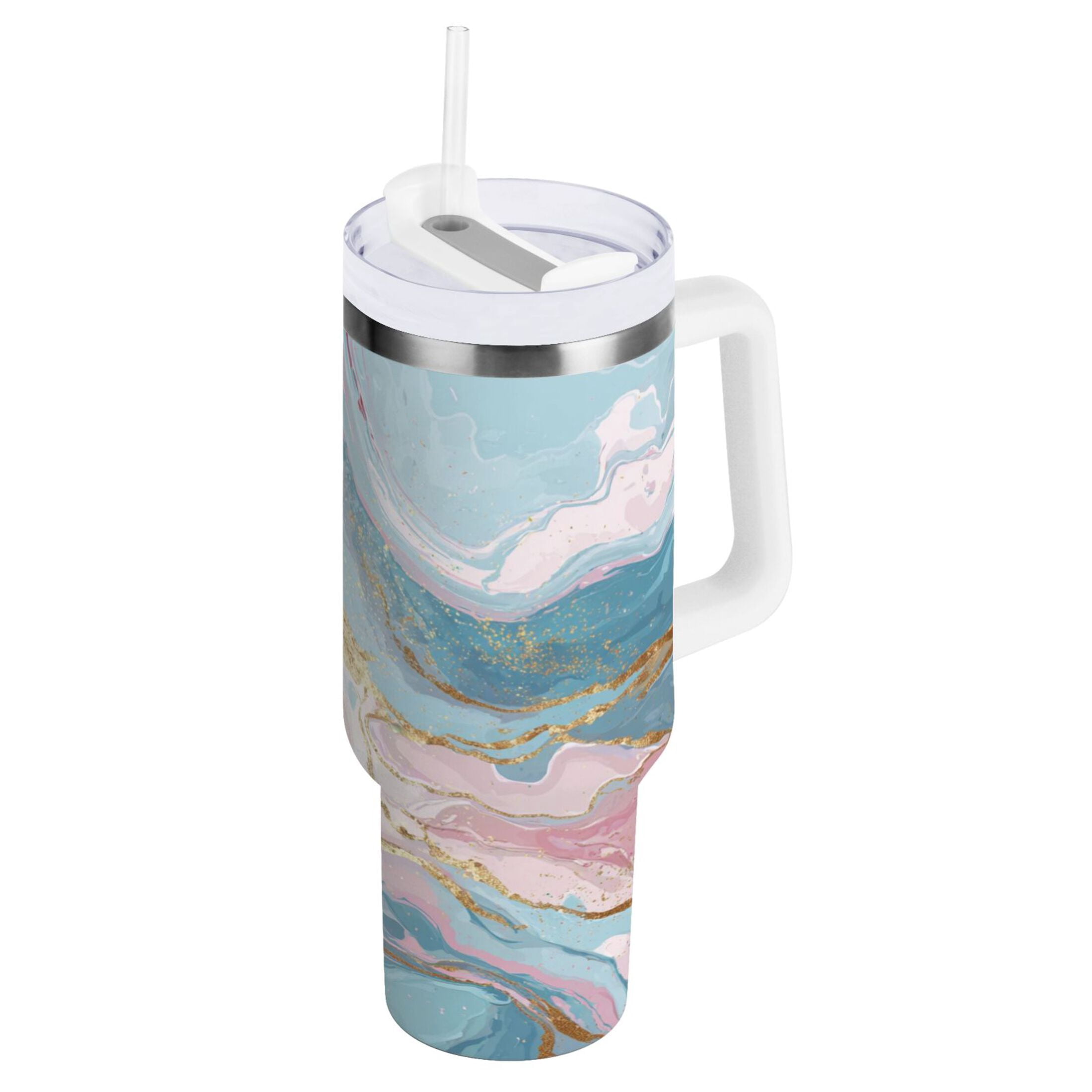 40 oz Stainless Steel Tumbler Vacuum Insulated Leak Proof Stainless ...