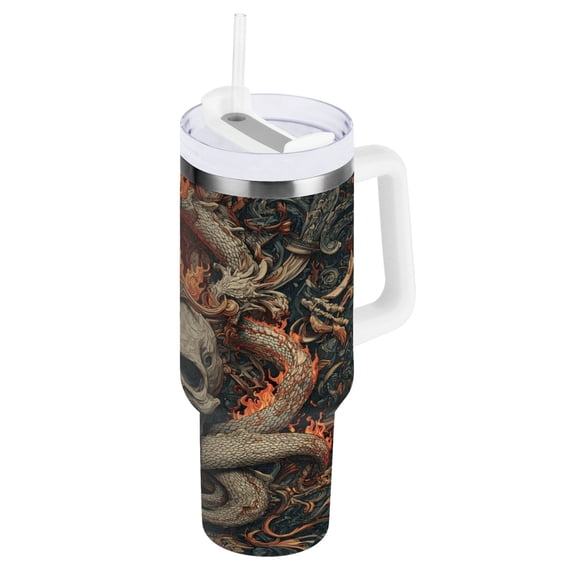 40 oz Stainless Steel Tumbler Vacuum Insulated Leak Proof Stainless ...