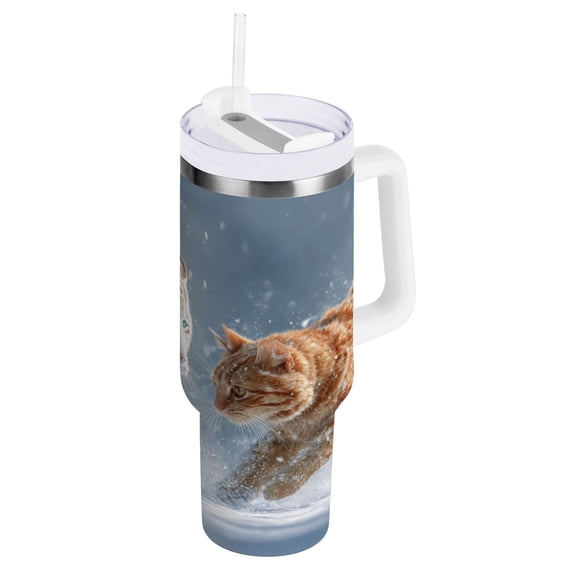 40 oz Stainless Steel Tumbler Vacuum Insulated Leak Proof Stainless ...