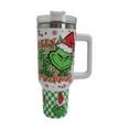 40 oz Tumbler with Handle and Lid, Grinch Tumbler, Grinch Tumbler Cup ...