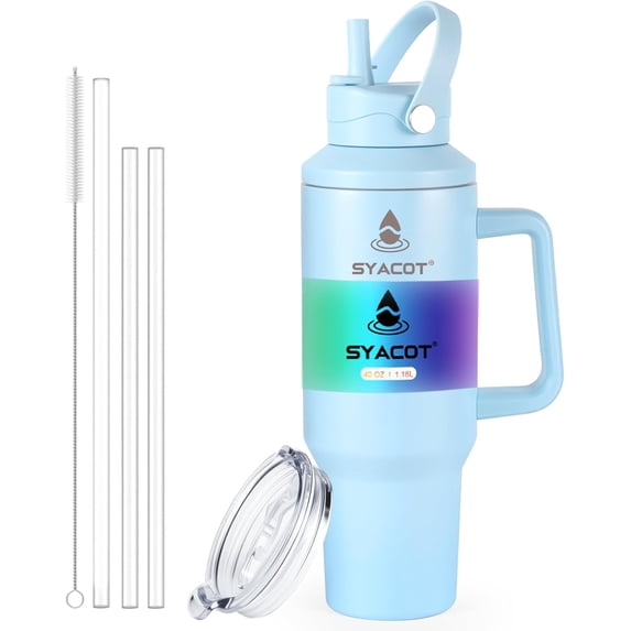 40 oz Tumbler with Handle and Straw or Convert to 40 oz Insulated Water ...