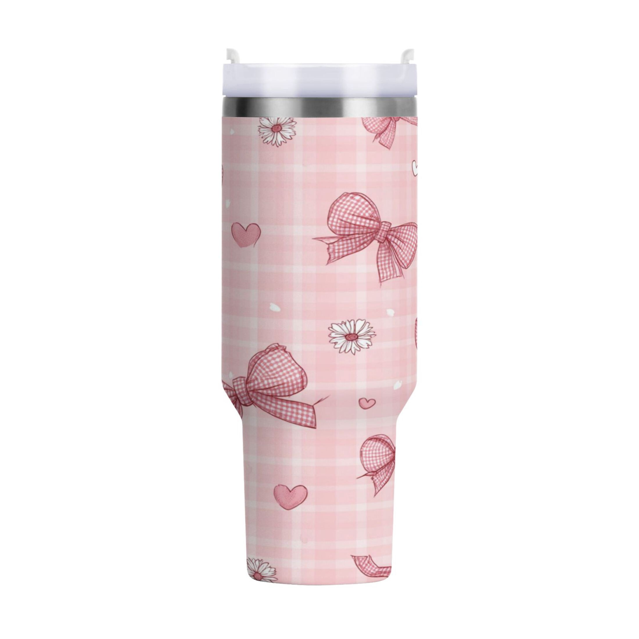 40 oz Tumbler With Handle Stainless Steel Insulated Tumbler With Lid ...