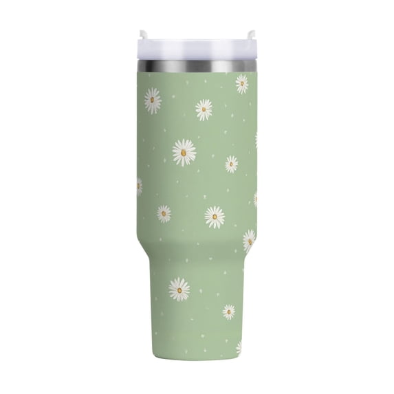 40 oz Tumbler With Handle Stainless Steel Insulated Tumbler With Lid ...