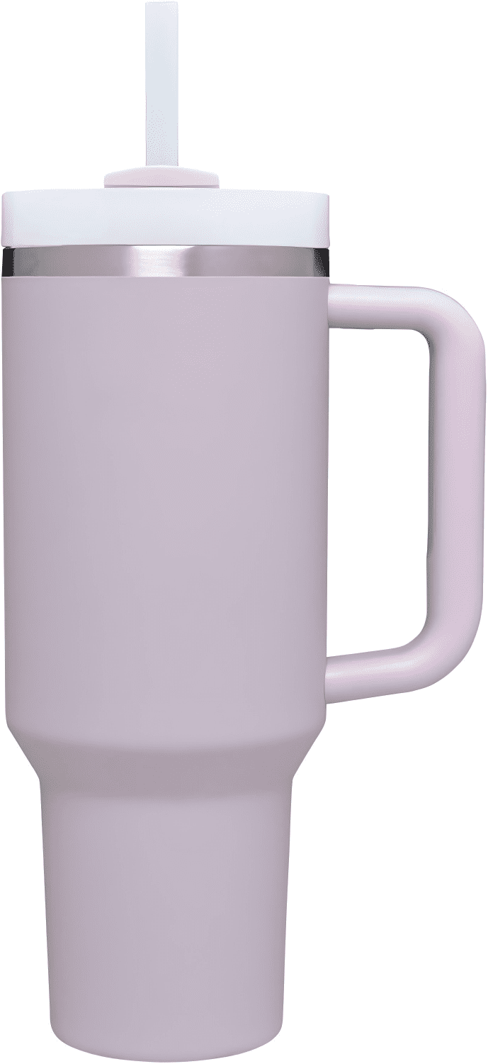 40 oz Tumbler with Handle and Straw, Insulated Stainless Steel Travel ...