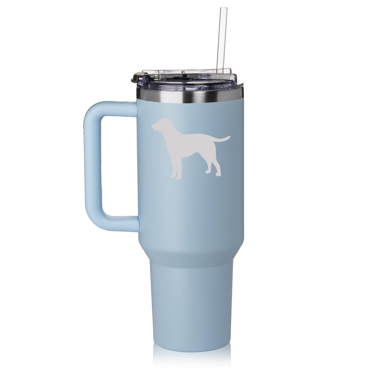 40 oz Tumbler with Handle and Straw Lid Stainless Steel Insulated ...