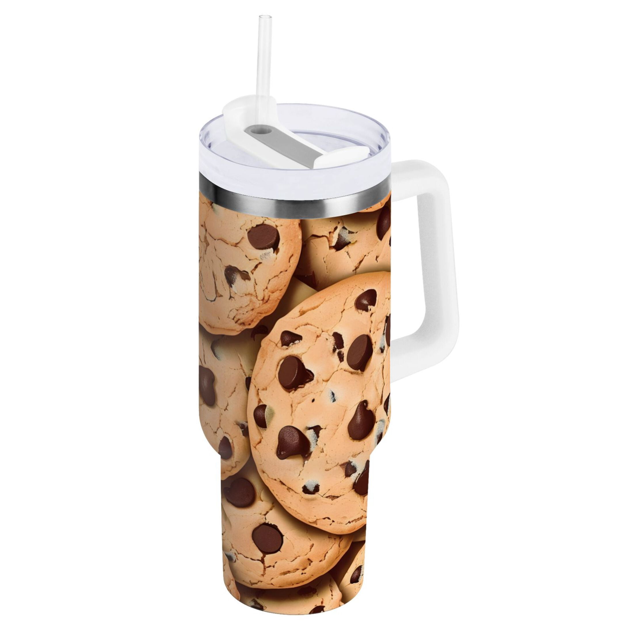40 oz Tumbler with Handle and Straw Lid Vacuum Insulated Cup Leak-Proof ...