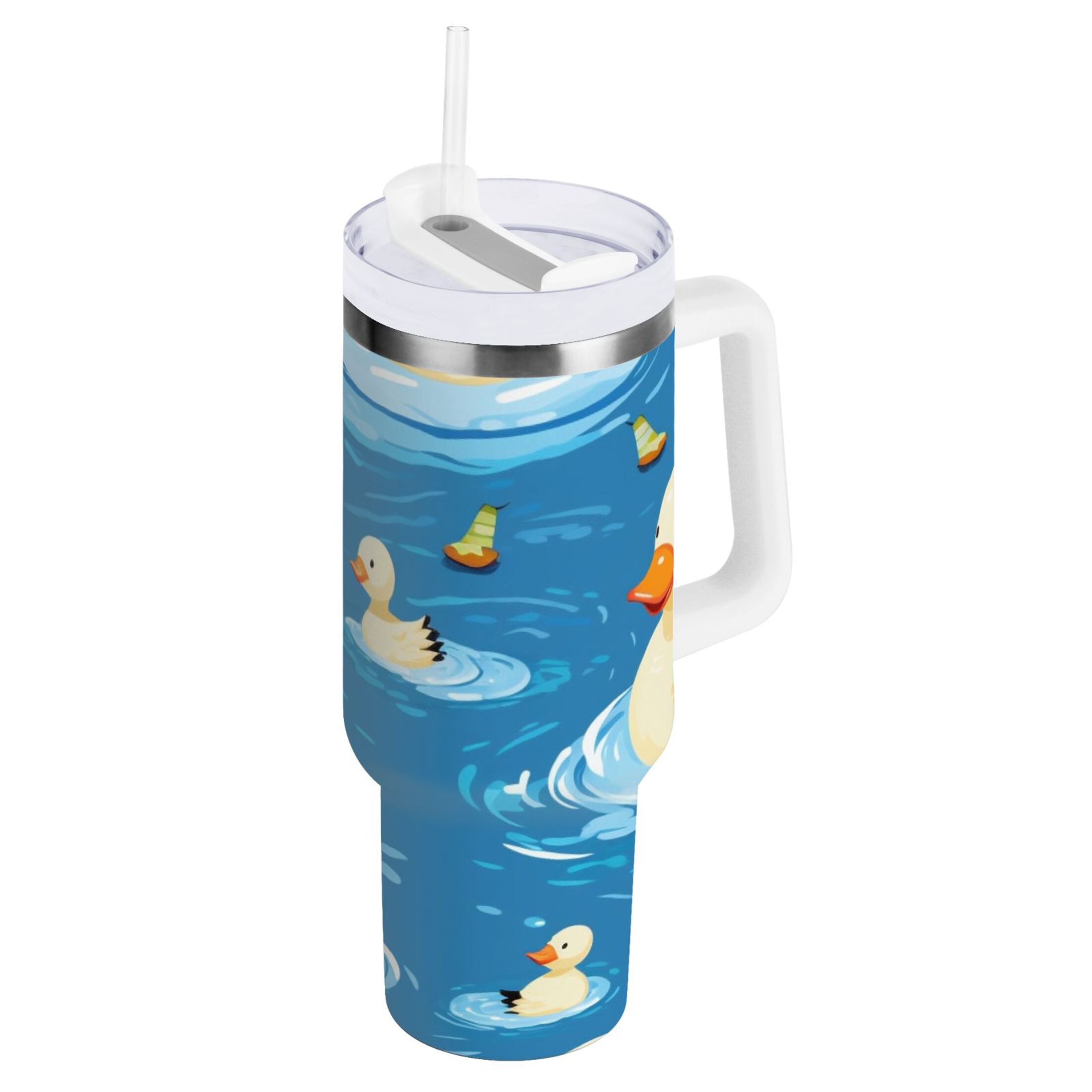 40 oz Tumbler with Handle and Straw Lid Vacuum Insulated Cup Leak-Proof ...