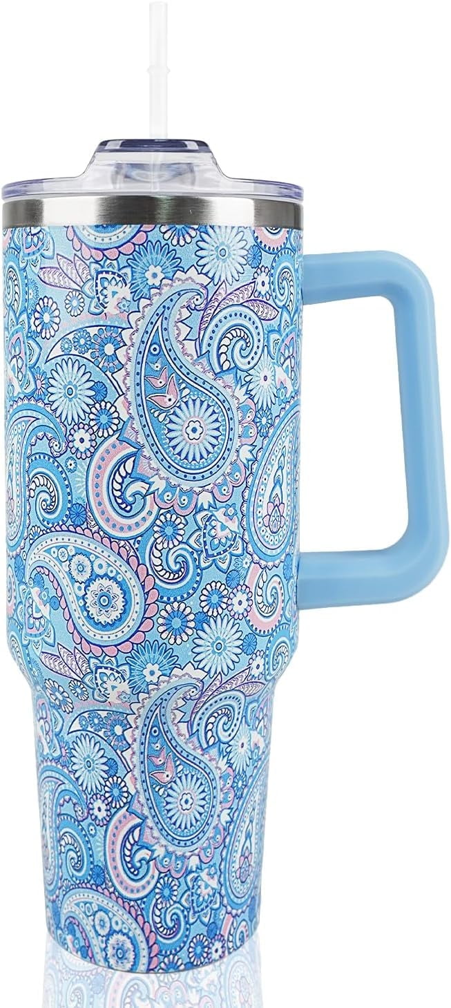 40oz Stainless Steel Travel Tumbler, Double Wall Vacuum Insulated with ...