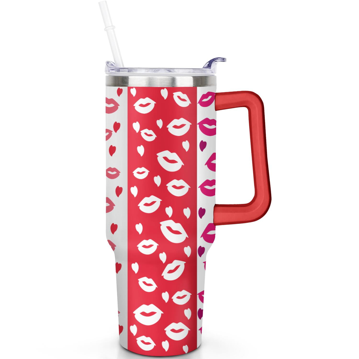 40 oz Valentine's Day Theme Tumbler with Straw Gym Enthusiasts 40oz ...