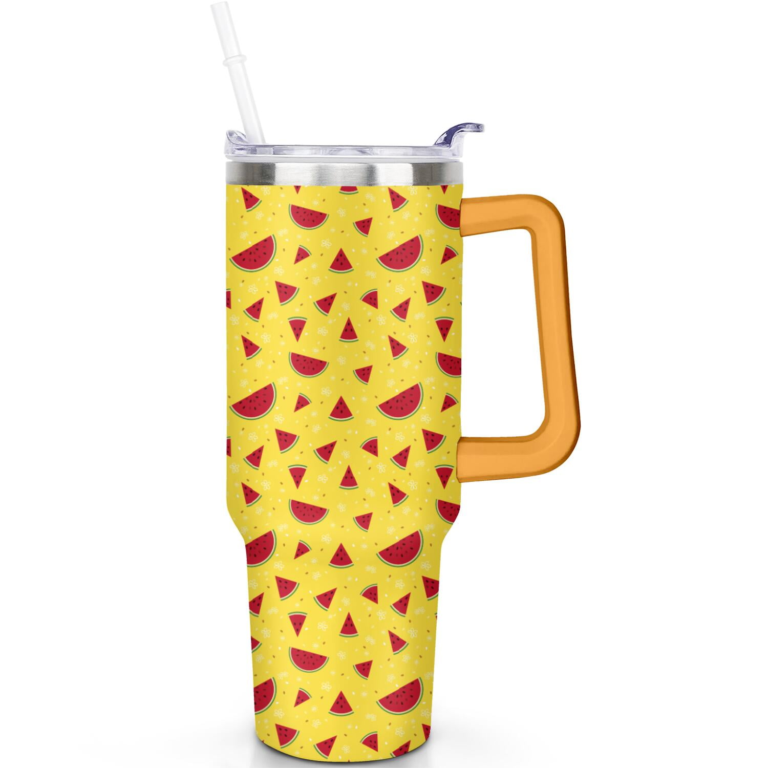 40 oz Watermelon Tumbler, Handle & Spill Proof Lid 40oz Watermelon ...