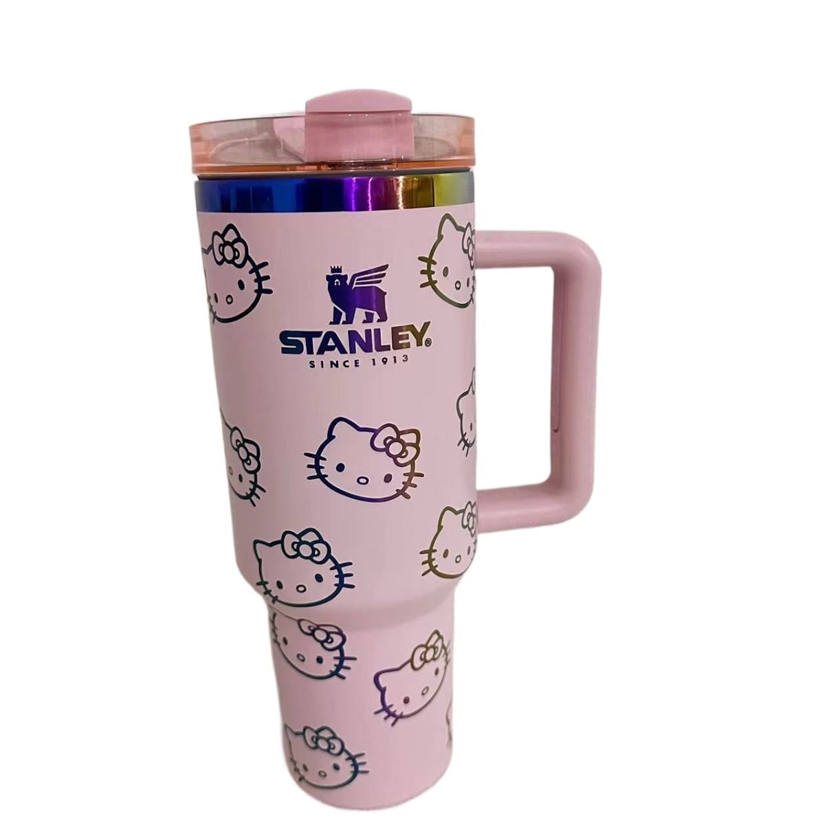 40 ozPortable Handheld Water Bottle, Iced Coffee Mug， Insulated Mug ...