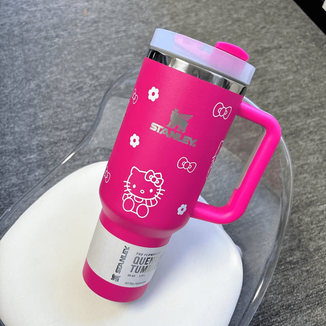 40 ozPortable Handheld Water Bottle, Iced Coffee Mug， Insulated Mug ...