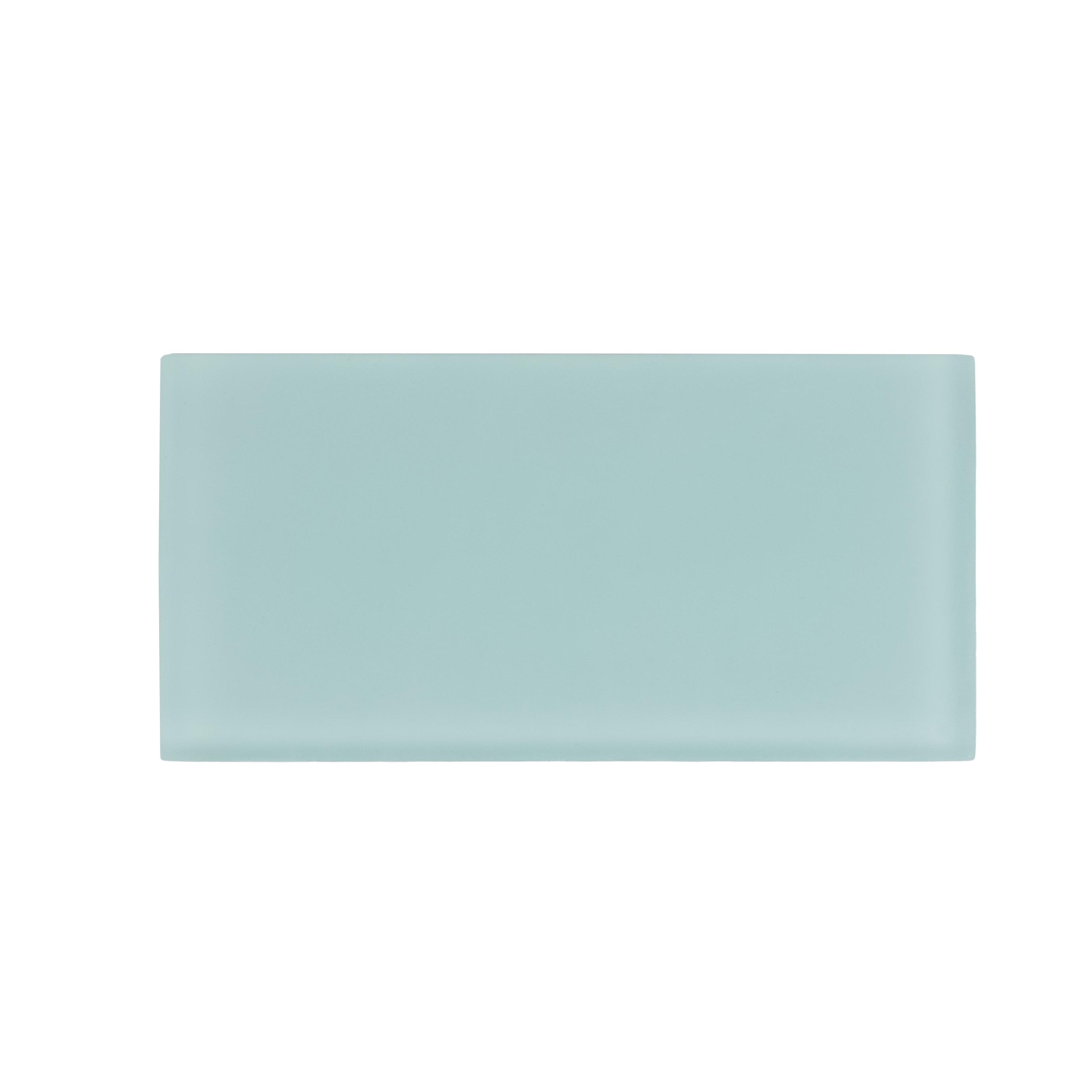 40 pack Blizzard Blue 3 in. x 6 in. Matte Finished Glass Subway Wall ...