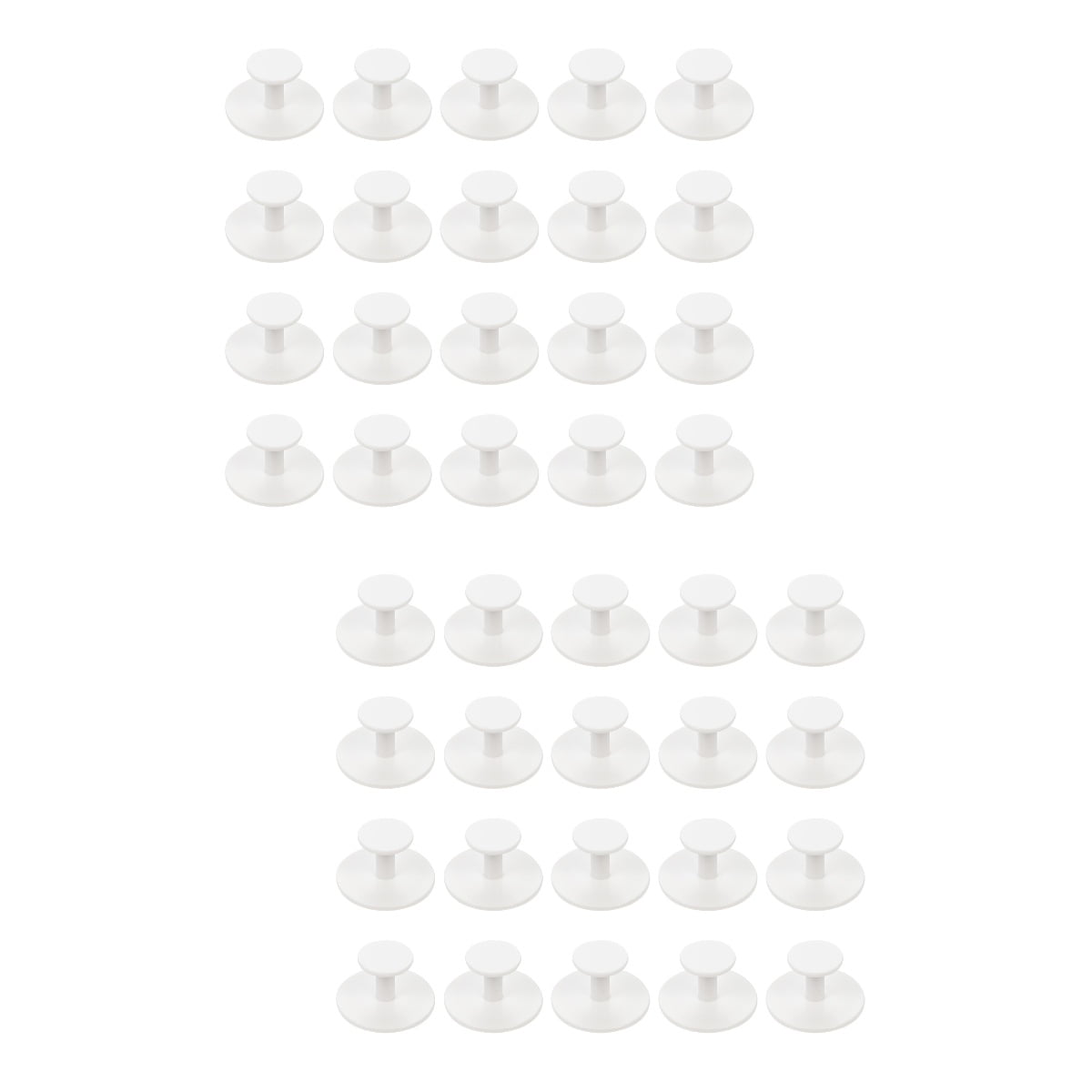 40 pcs Adhesive Cabinet Knobs Instant Handles Self-Stick Handles for ...