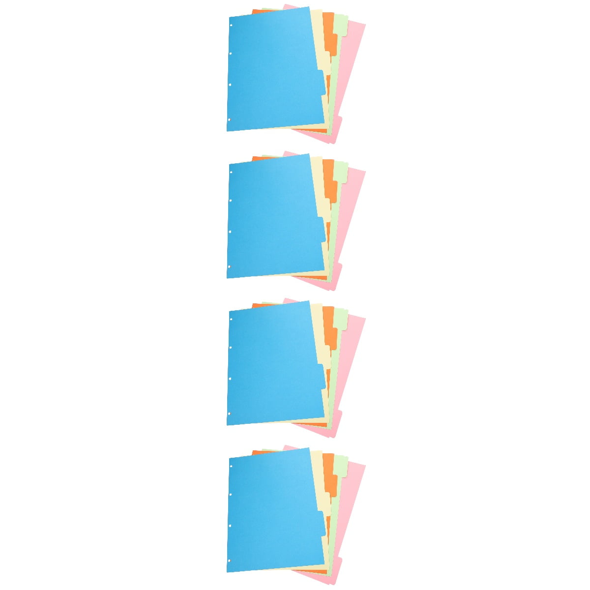 40 pcs Binder Dividers Colorful Binder Index Page Divider Binder ...