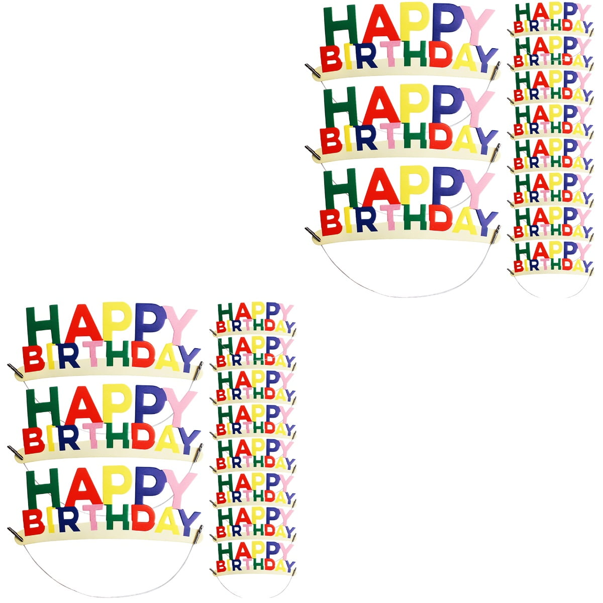 40 pcs Children Birthday Hats Birthday Party Headwear Hats Props for ...