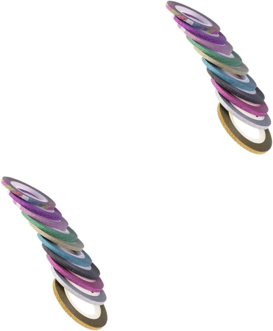 40 pcs Color Decal Tools Self Decals Sequin Salon Adhesive Striping ...