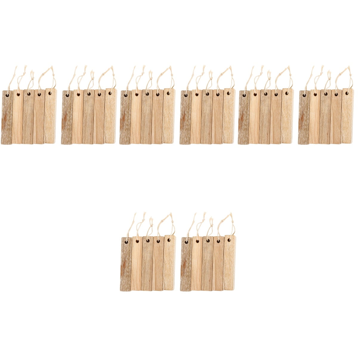 40 pcs DIY Blank Camphor Blocks Drawer Camphor Blocks Closet Wooden ...