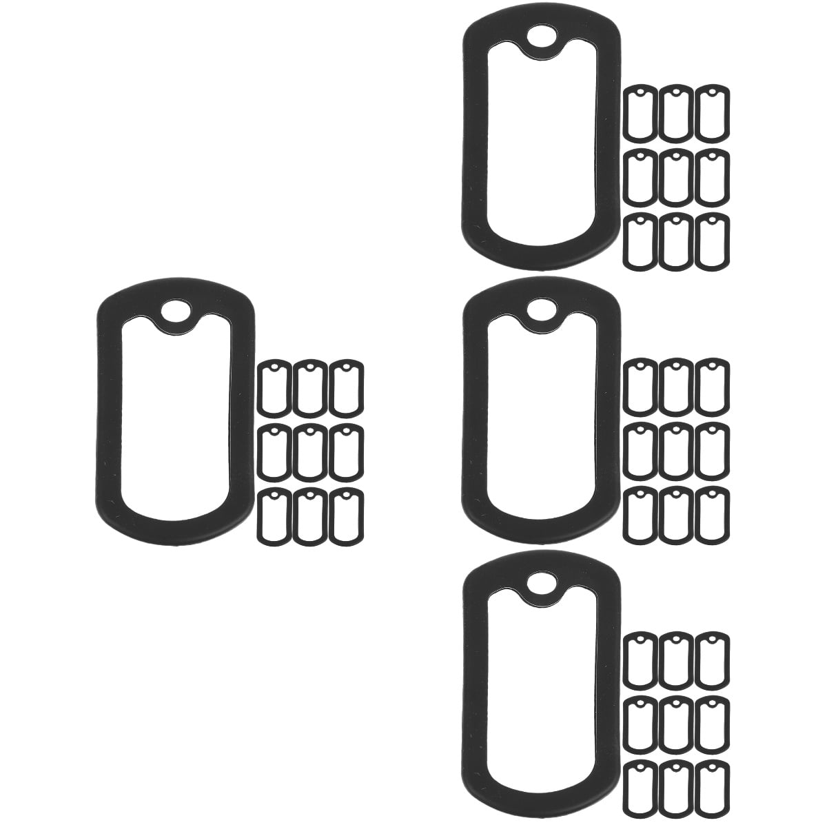 40 pcs Dog Tag Silicone Rubber ID Tags Protective Covers - Walmart.com