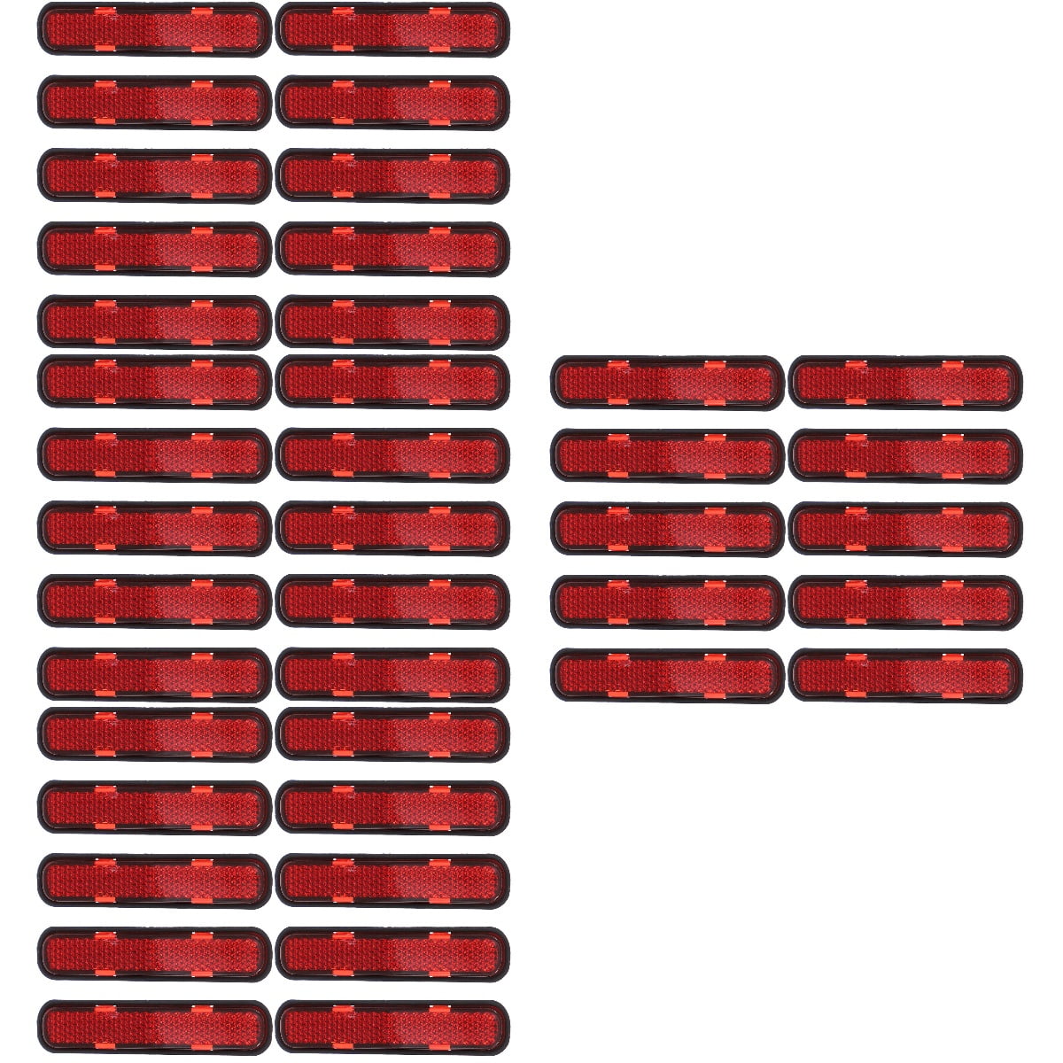 40 pcs Driveway Reflector Oval Front Reflector Screw On Reflector ...