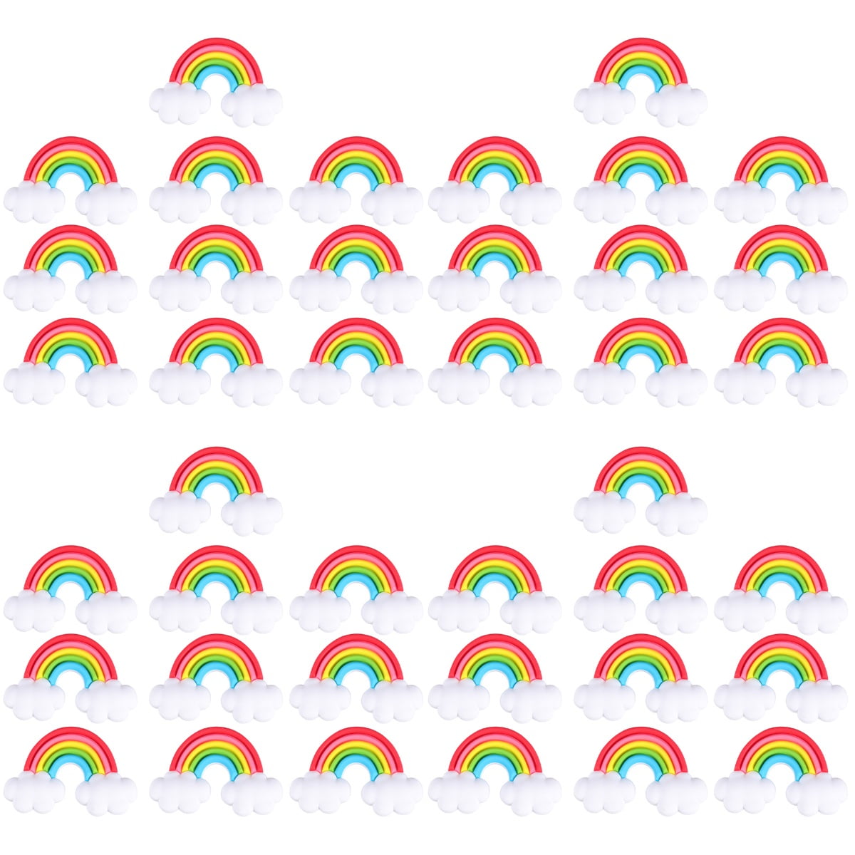 40 pcs Fridge Magnets Rainbow Magnets Refrigerator Magnets Refrigerator ...
