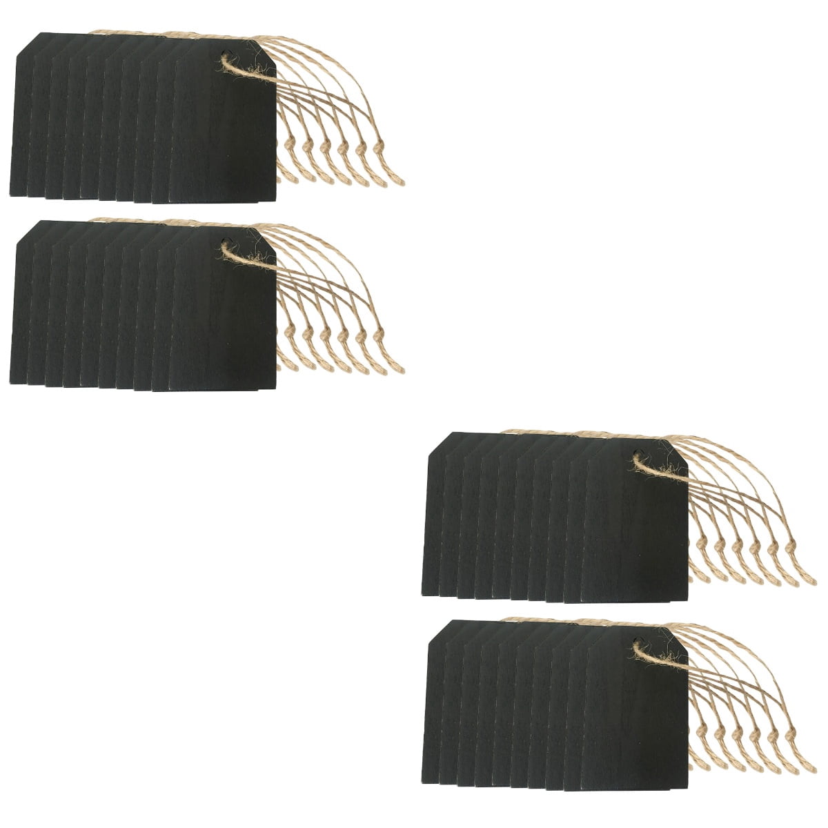 40 pcs Hanging Blank Wooden Label Small Pendant Blank Hanging Tags ...