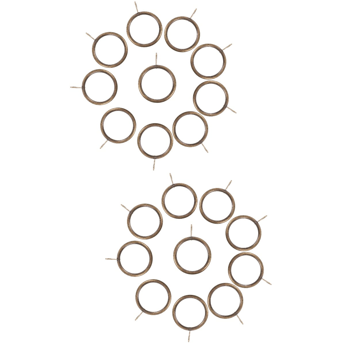 40 pcs Hanging Eyelet Curtain Rings Curtain Drapery Rings Curtain Rod ...