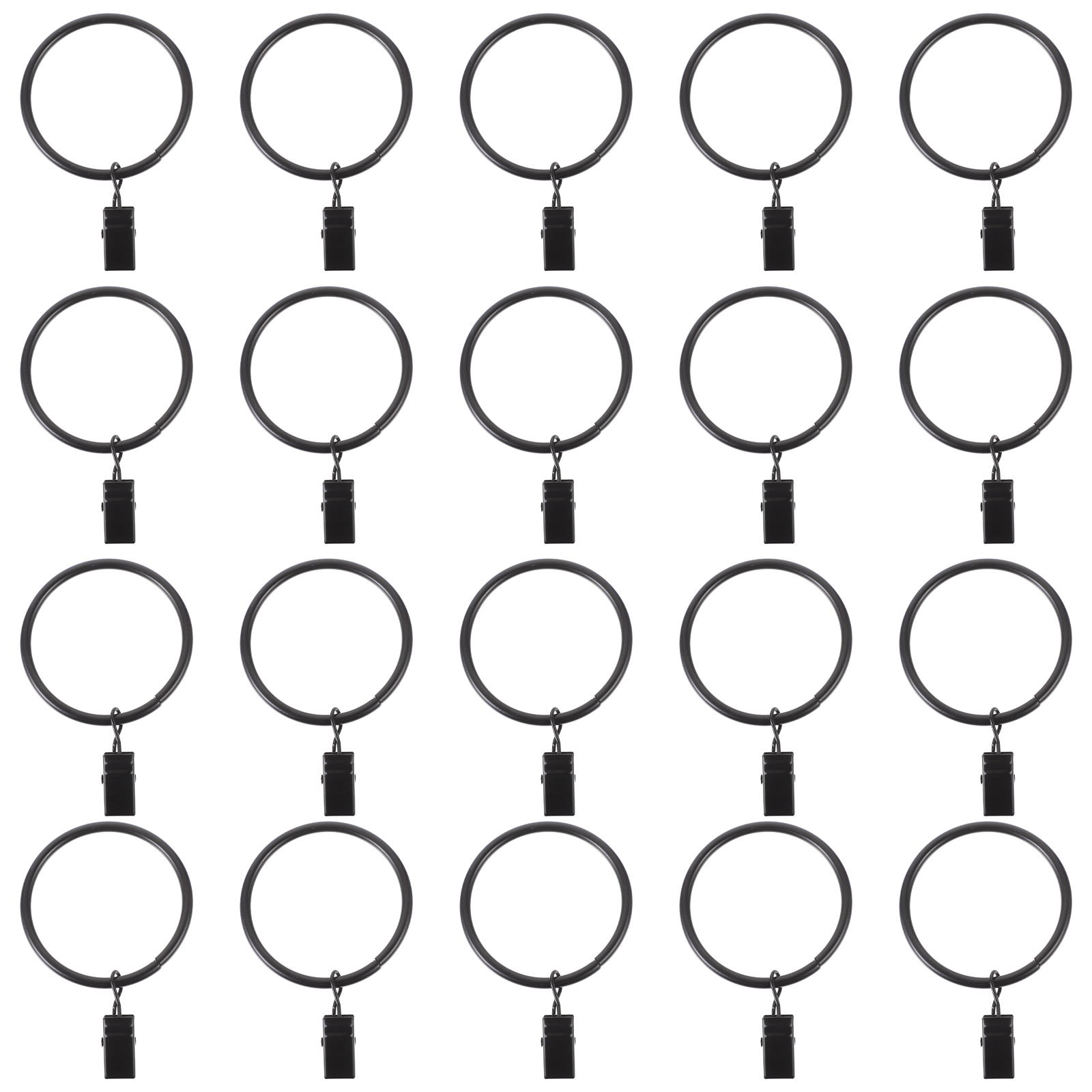 40 pcs Internal Diameter Strong Metal Curtain Clips Shower Curtain Clip ...