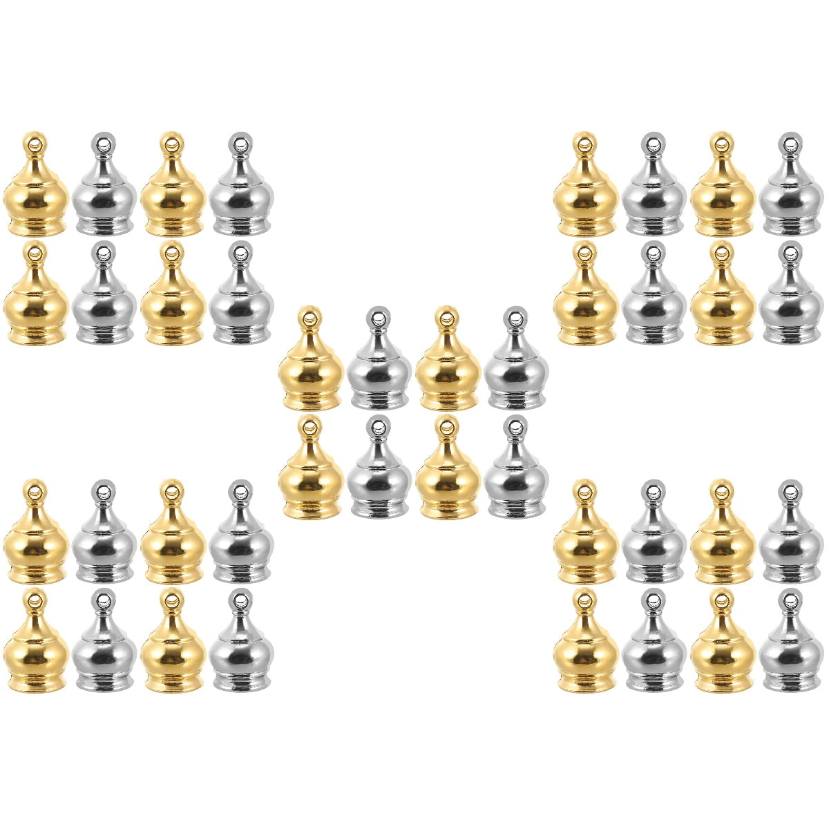 40 pcs Light Screw Cap Lamp Shade Holder Harp Solid Lamp Shade Finial ...