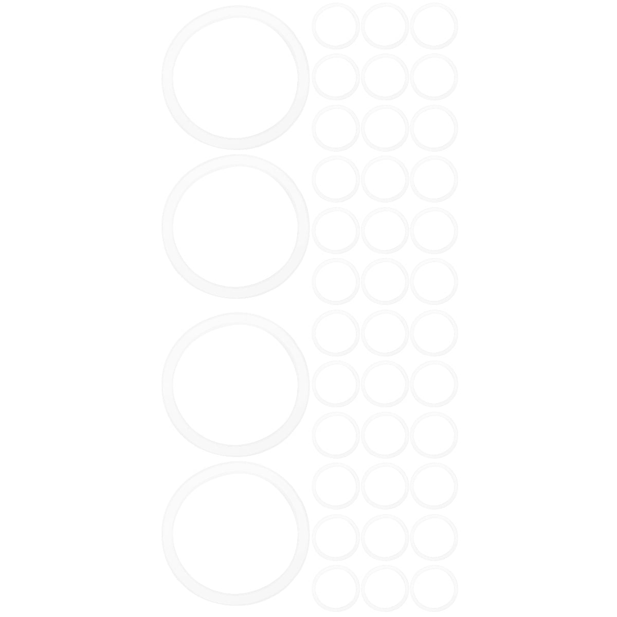 40 Pcs Mason Jars Silicone Rings Reusable Storage Jar Sealing Rings Jar Lids Rings