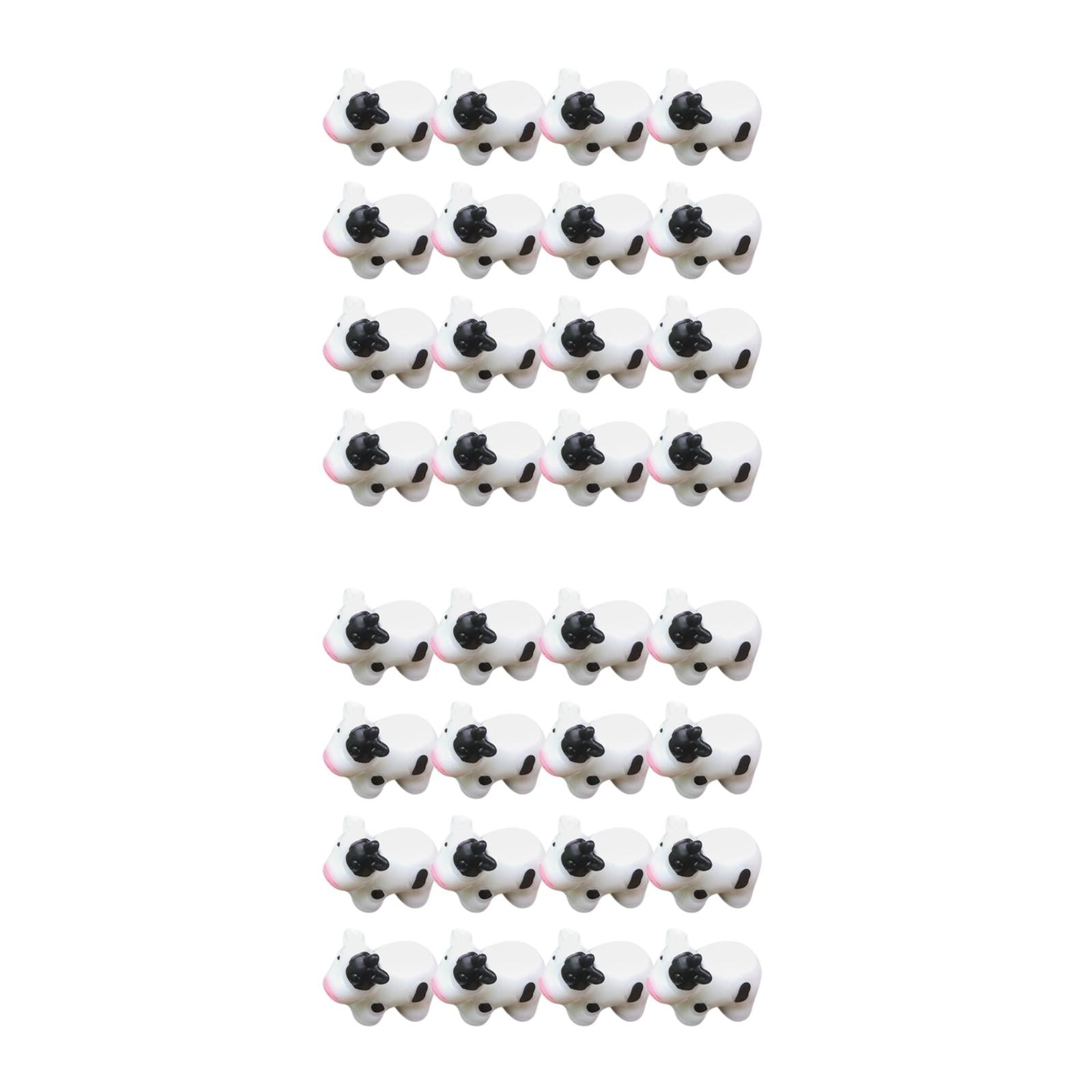 40 pcs Miniature Cow Figurines Farm Animal Party Decorations Cow Cake ...