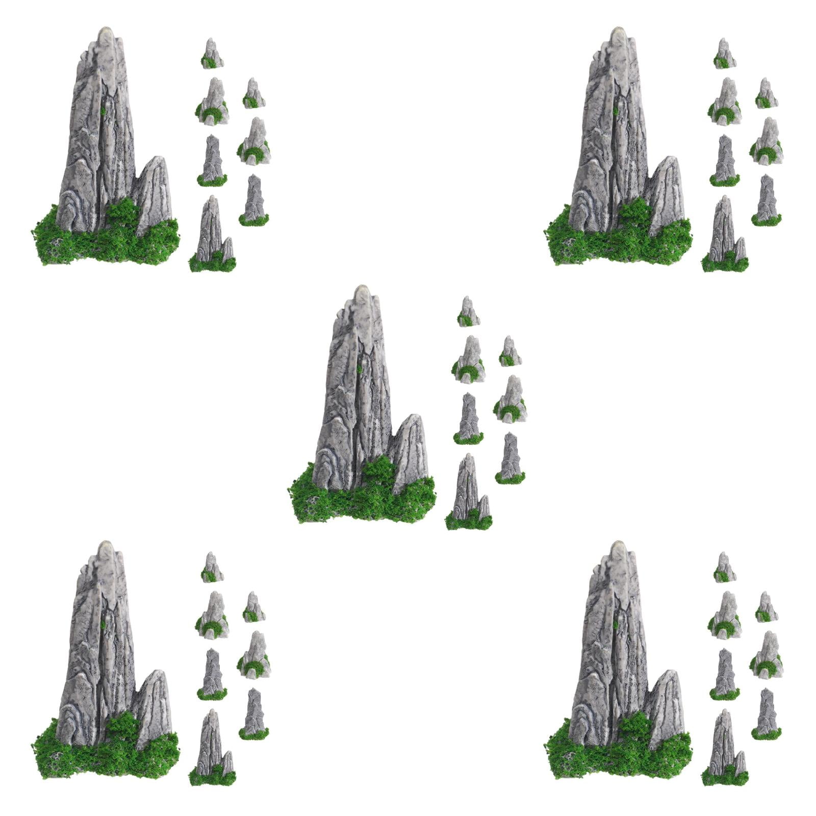 40 pcs Miniature Resin Rockery Statues for Indoor Bonsai and Mini ...