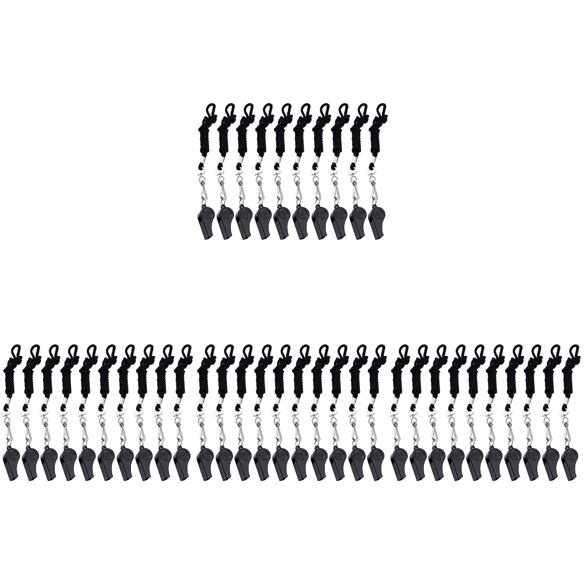 40 pcs Multi-function Emergency Whistle Small Soccer Whistle Hiking ...