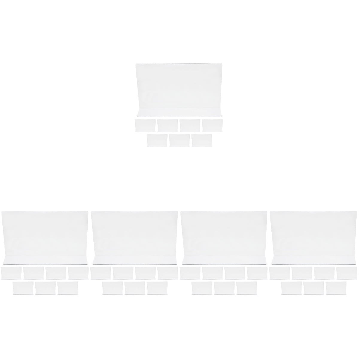 40 pcs Plastic Shelf Dividers Clear Closets Shelf Divider Shelf ...