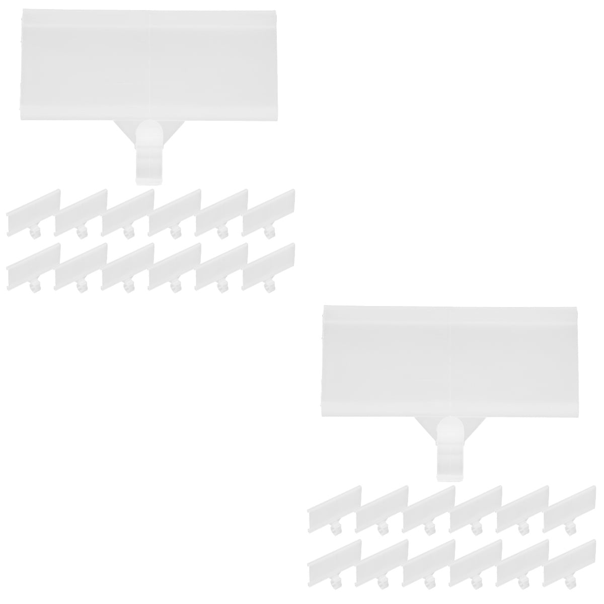 40 pcs Price Label Holder Wire Shelf Label Holder Storage Bins Clip on ...