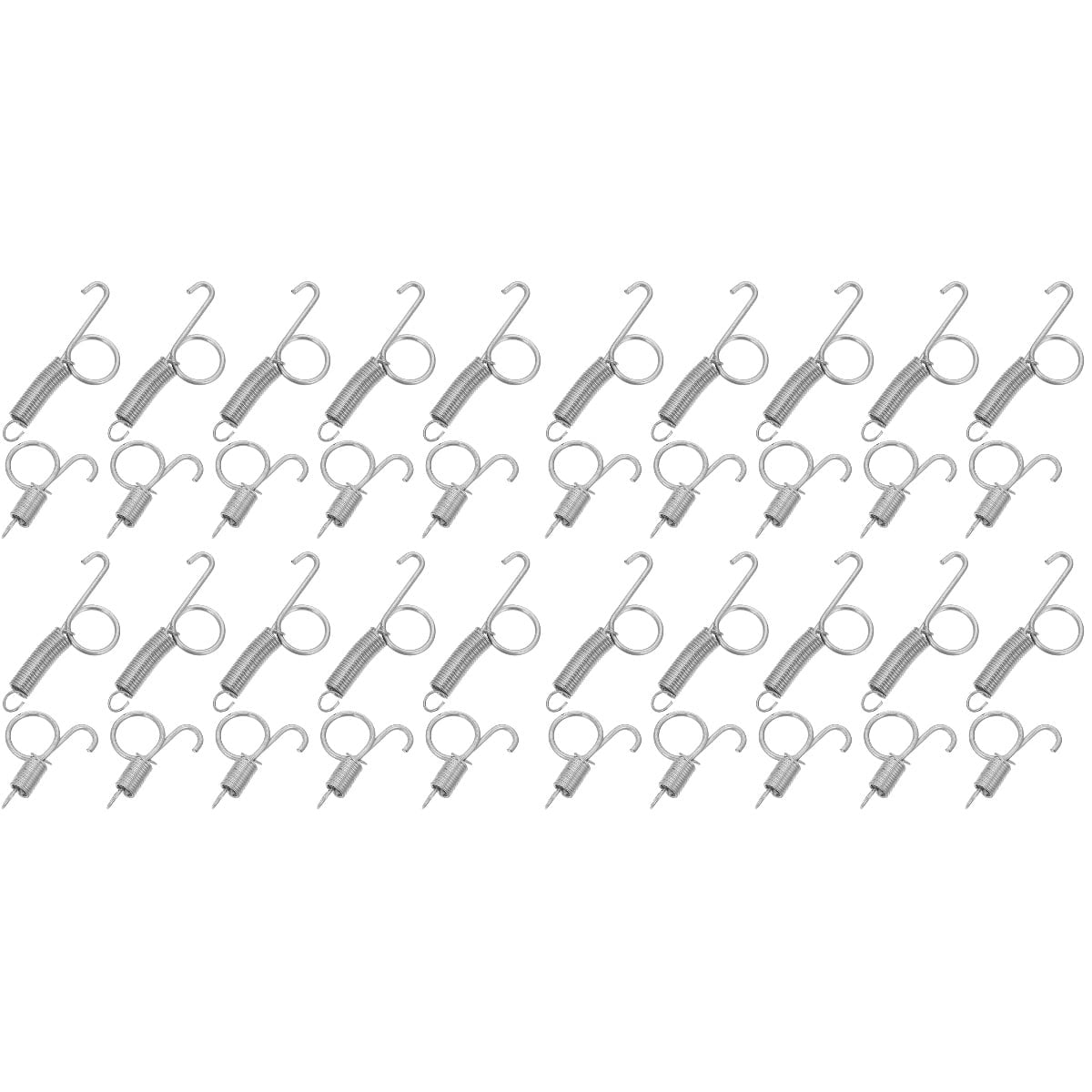 40 pcs Rabbit Cage Spring Hooks Spring Cage Latch Door Hooks Wire Cage ...