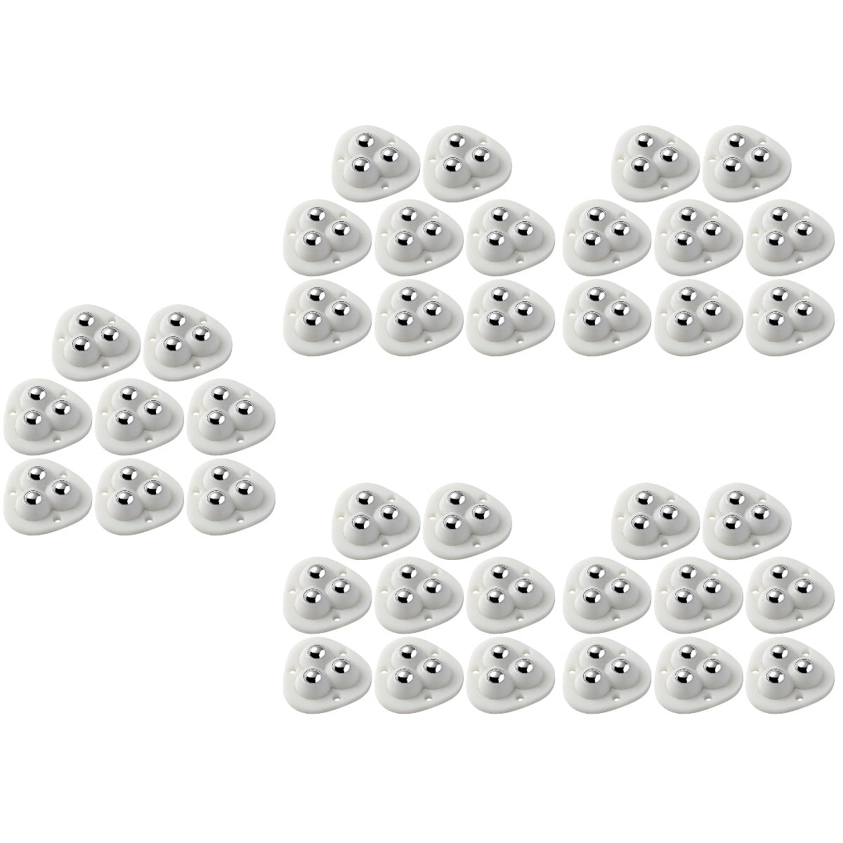 40 pcs Sticky Pulley Wheels Swivel Casters Small Caster Wheels ...
