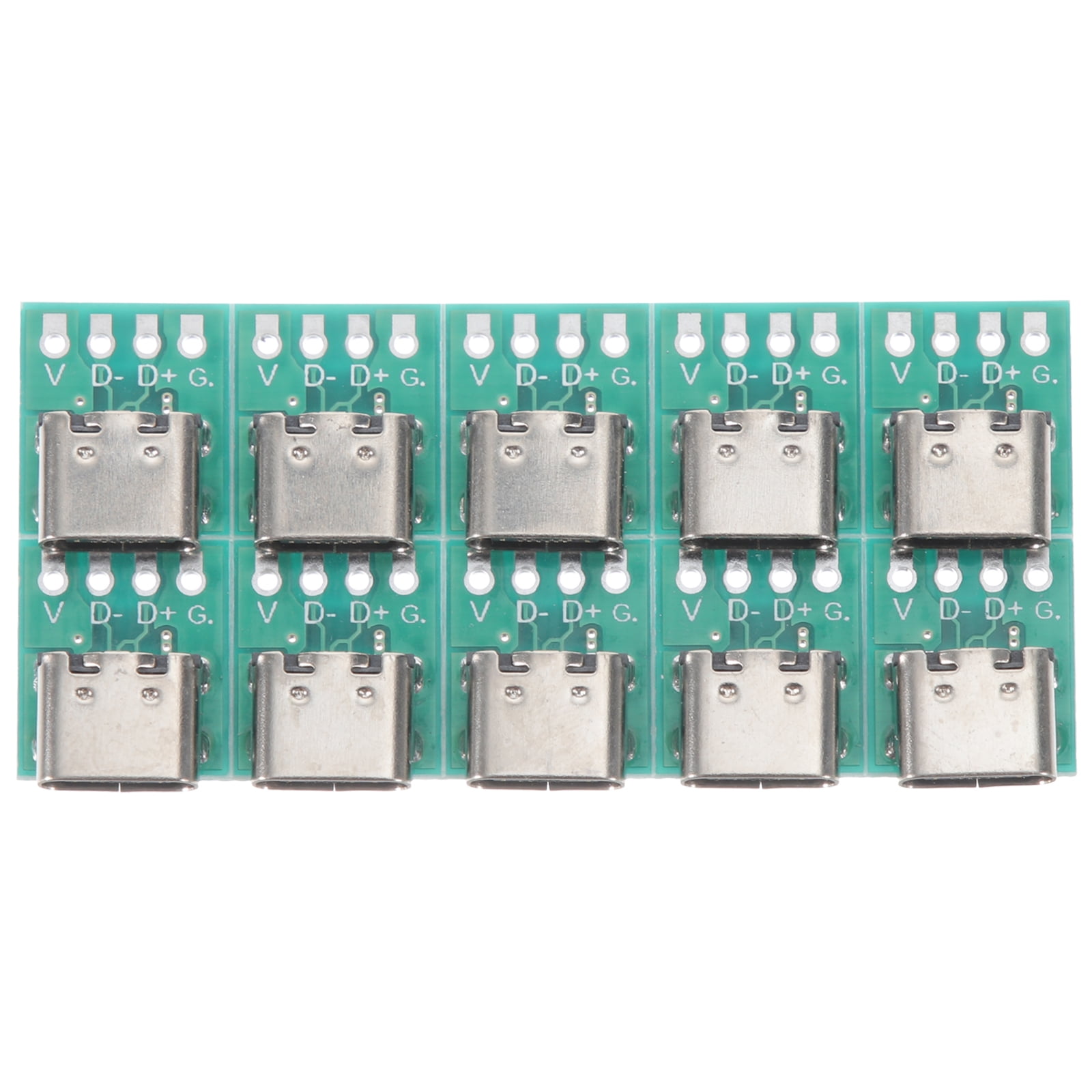 40 pcs USB C Connector USB C PCB Converter Board 3.1 Type C Female ...