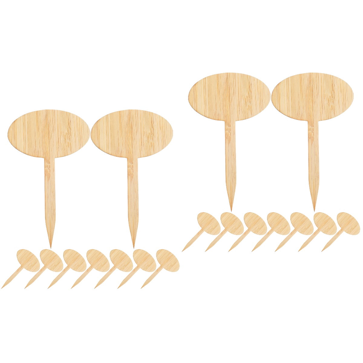 40 pcs Wooden Gardens Tags Garden Potted Plants Signs Yard Wooden Signs ...
