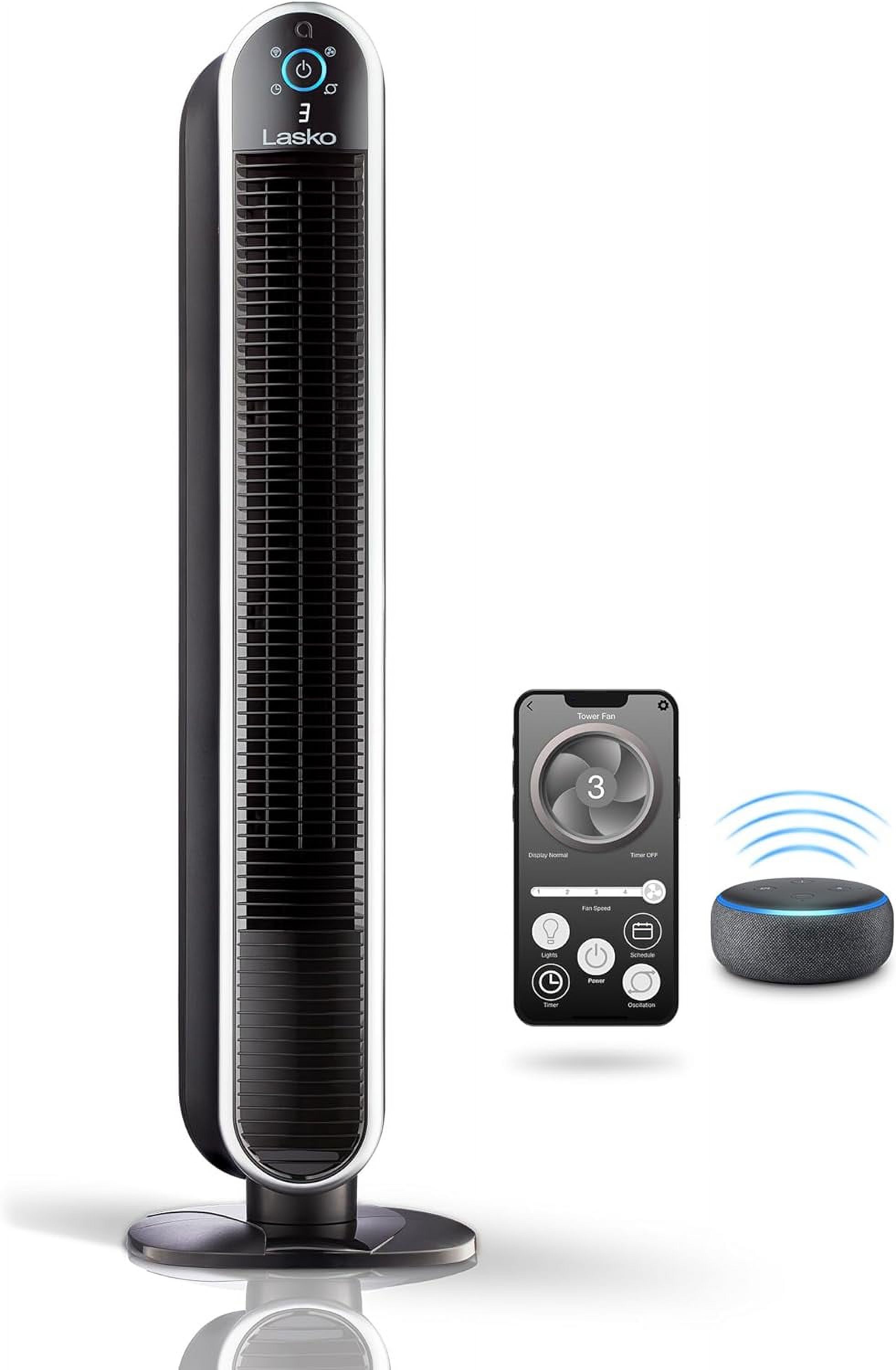 40\u201d Smart Oscillating Tower Fan Powered by Aria, Wi-Fi Connected ...