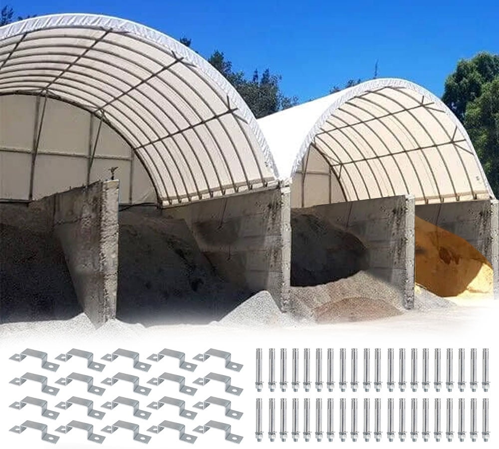 40' x 26' Shipping Container Shelter Kit – 21oz PVC Cover Canopy Roof ...