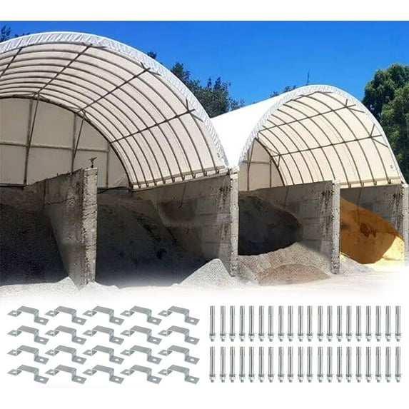 40' x 26' Shipping Container Shelter Kit – 21oz PVC Cover Canopy Roof ...