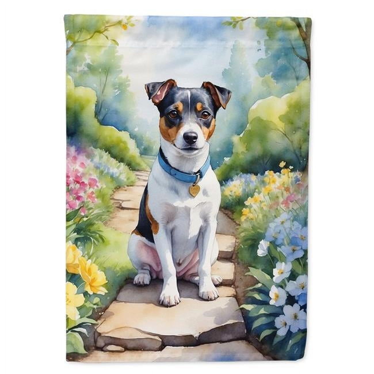 40 x 28 in. Jack Russell Terrier Spring Path House Flag - Walmart.com