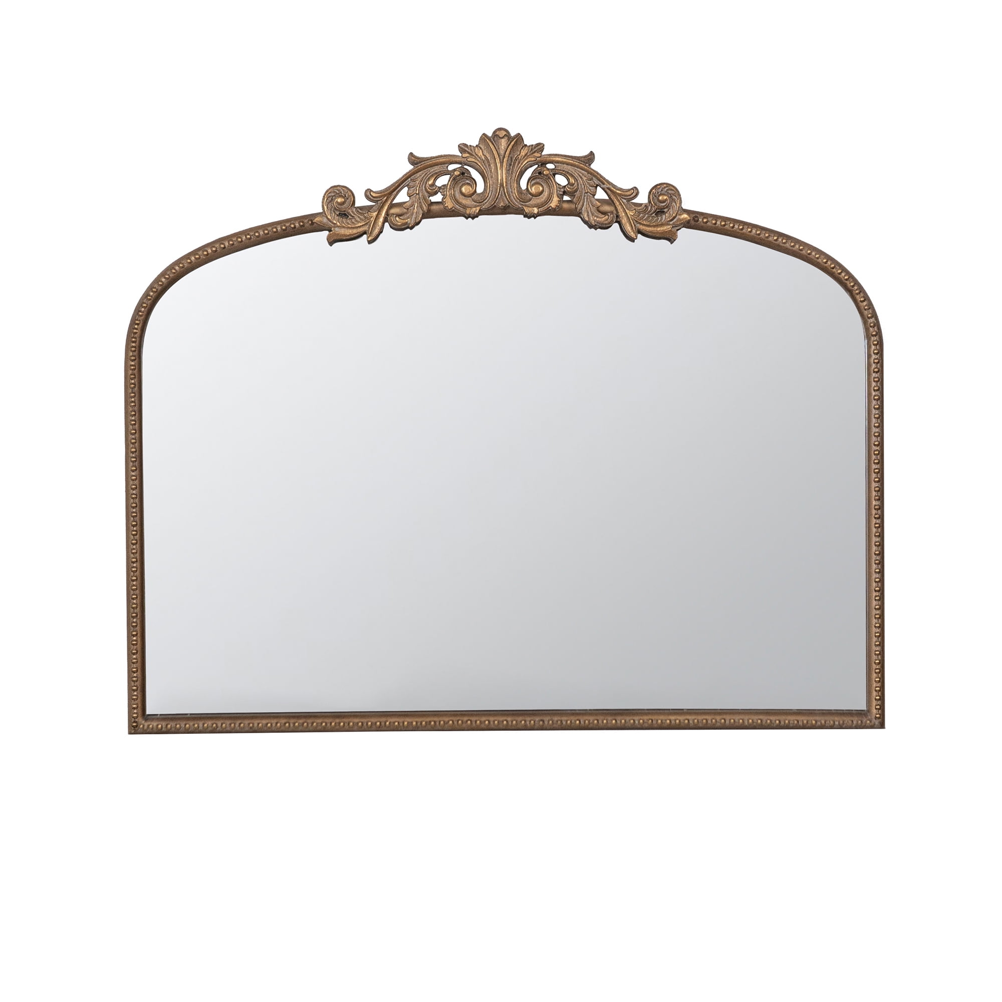 40" x 31" Classic Design Gold Arch Mirror and Baroque Inspired Frame ...