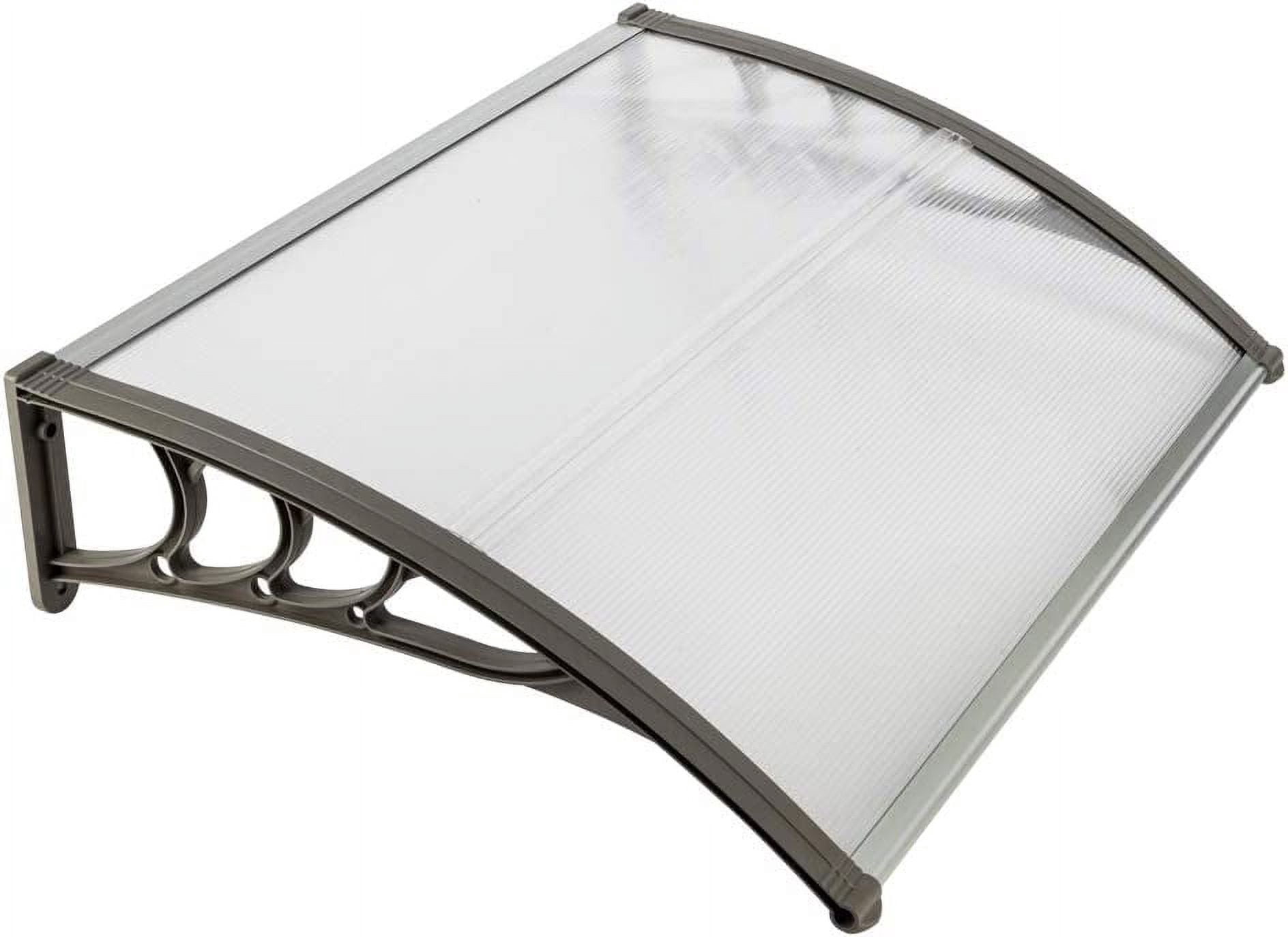 40" x 32" Door Window Awning Exterior, Polycarbonate Cover Entry Door ...