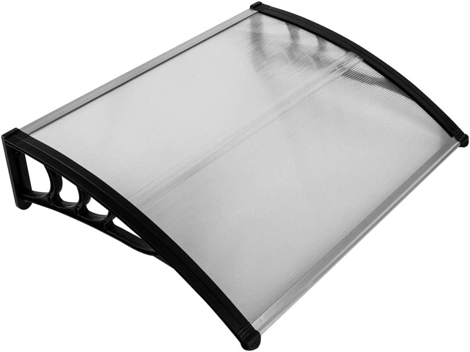 40" x 32" Door Window Awning Exterior, Polycarbonate Cover Entry Door ...