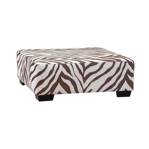 Zebra Print Ottomans