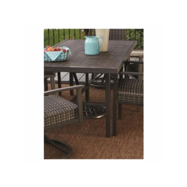 40 x 72 in. Steel Nantucket Patio Dining Table - Walmart.com